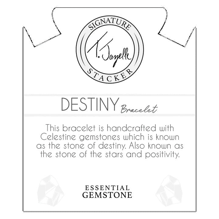 Defining Bracelet- Destiny Bracelet with Celestine Gemstones – Mullen ...