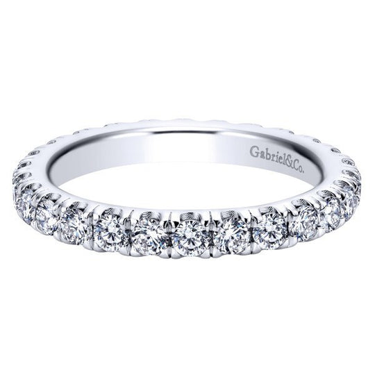 French Pave Eternity Diamond Band 1.5 Cttw14K White Gold – Mullen Brothers