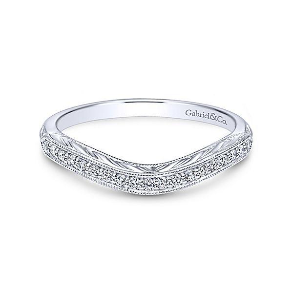 Amavida Inspired Diamond Wedding Ring 18K White Gold 501B Amavida Inspired Diamond Wedding Ring 18K White Gold 501B